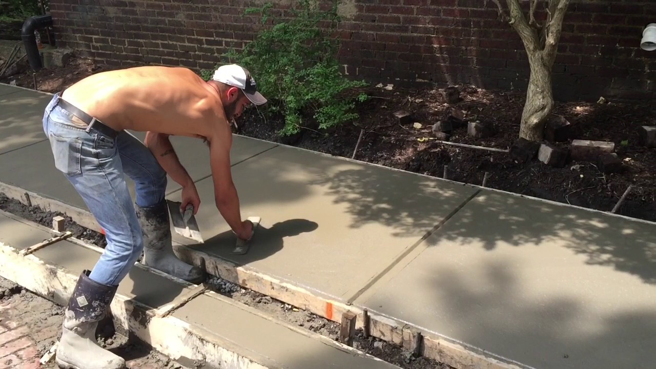 Sidewalk Installation - YouTube