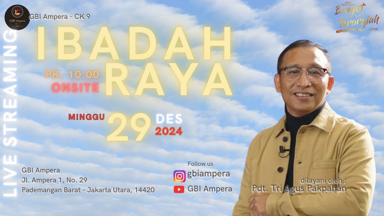 LIVE STREAMING || Pdt. Tri Agus Pakpahan || IO Onsite || 29 DESEMBER ...