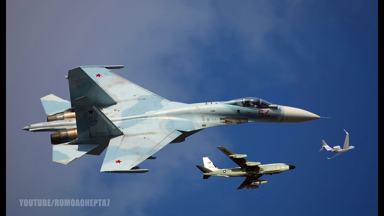 Russia's Su-27 fighter intercepts US, Swedish Spy Jets Over the Baltic ...