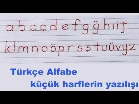 Harfleri Öğreniyorum -Alfabe ABC -Yazma Öğreniyorum 1.Sınıf -Küçük Harflerin yazılışı - Alfabe