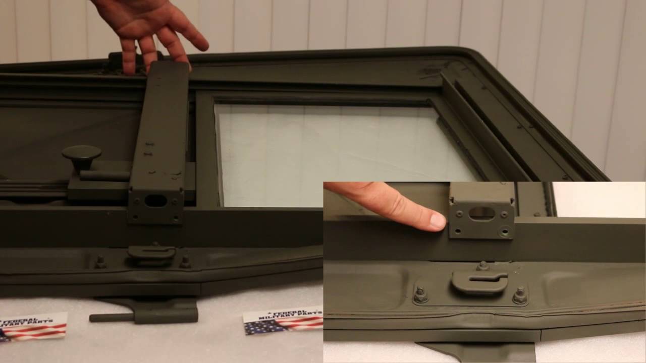 Humvee Window Installation- Federal Military Parts - M998 M1025 M1038 ...