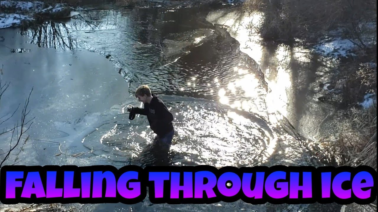 Falling through ice!!!!!!!!!! - YouTube
