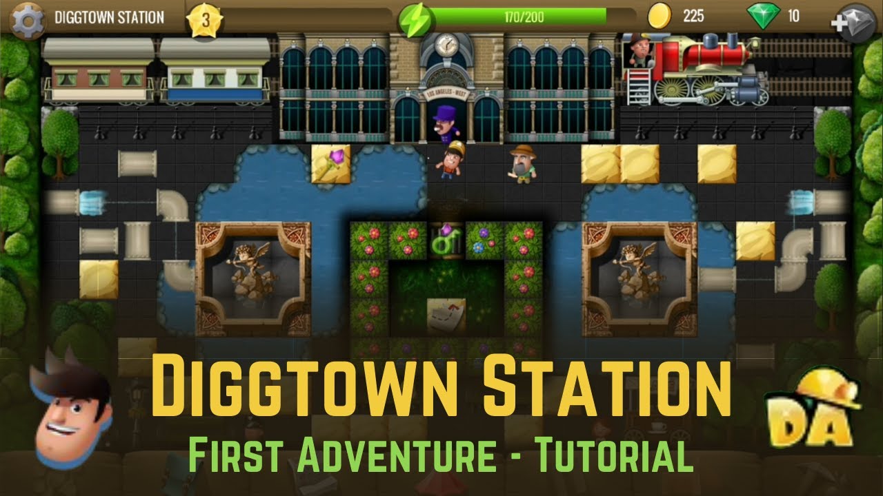 Diggtown Station - #7 First Adventure Tutorial - Diggy's Adventure ...