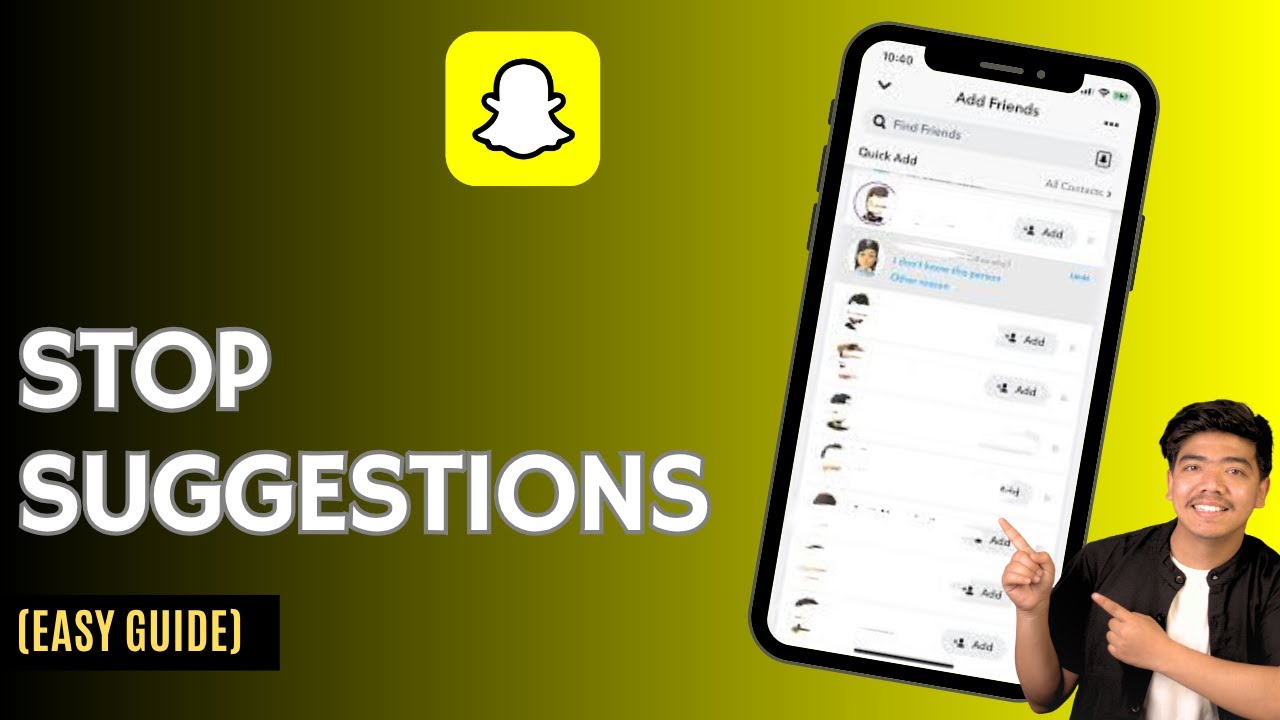 How to Stop Snapchat From Suggesting Friends - YouTube