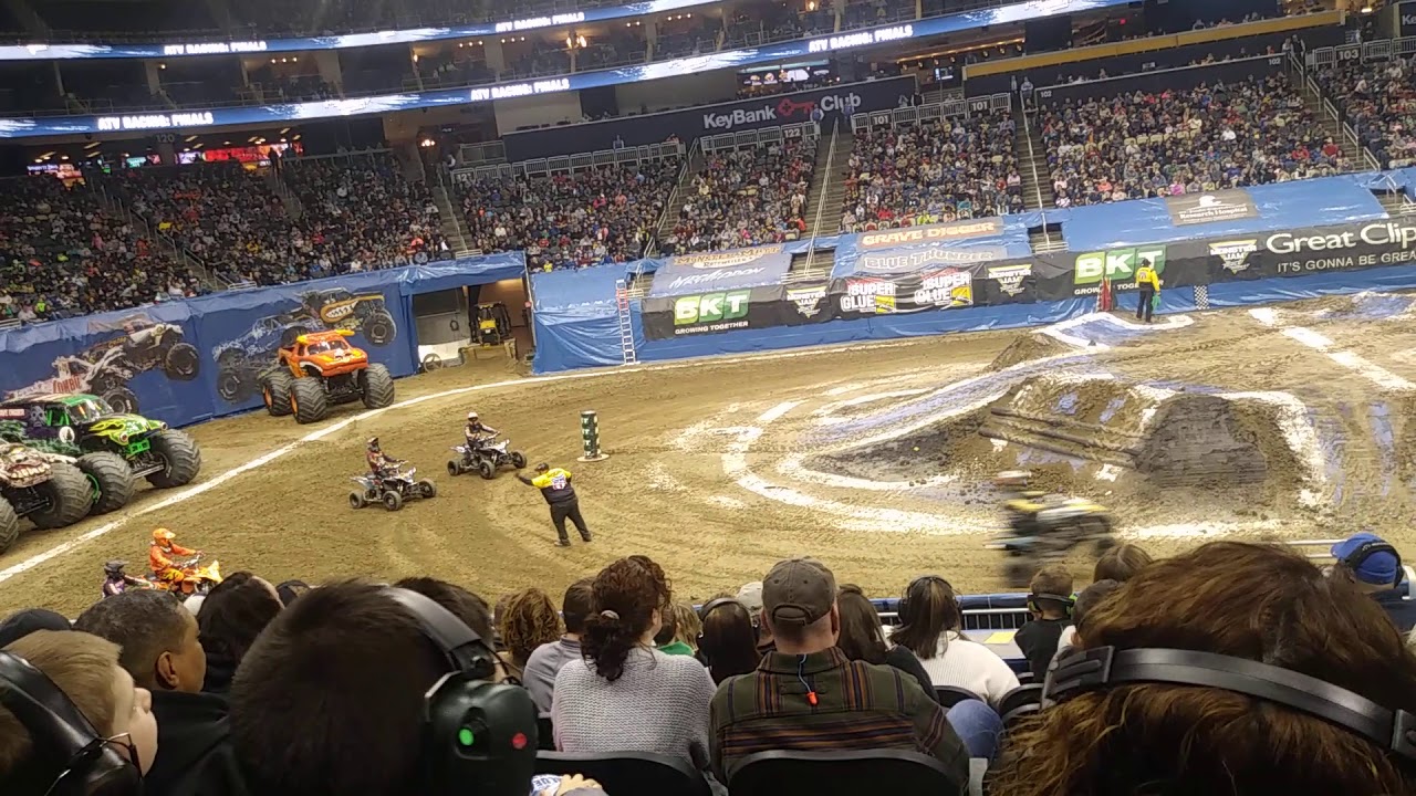 MONSTER JAM TRIPPLE THREAT SERIES Atv racing all 8 drivers - YouTube