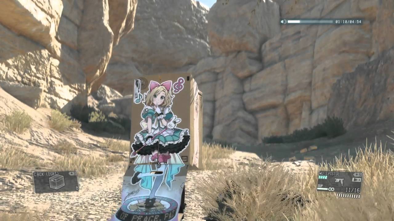 MGSV 150 meter cardboard box slide spot - YouTube