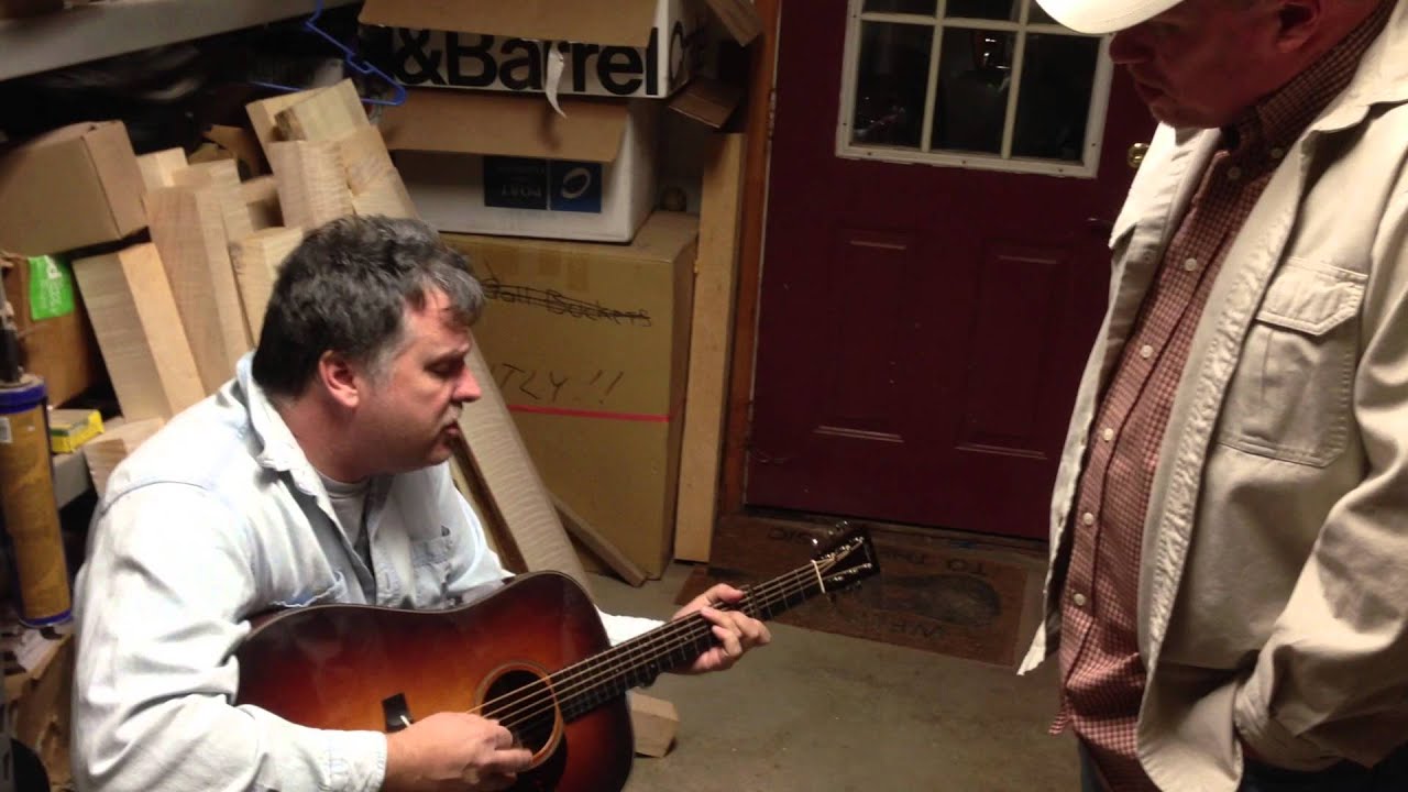 Hooper Guitars - D-18 'White Freightliner Blues' - YouTube