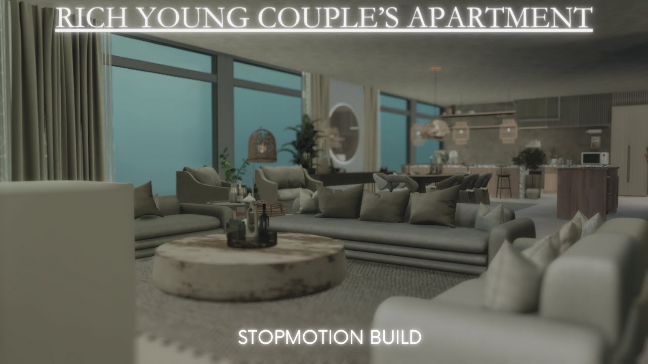RICH YOUNG COUPLE'S APARTMENT | THE SIMS 4 CC BUILD | CALIPLAYSIMS ...