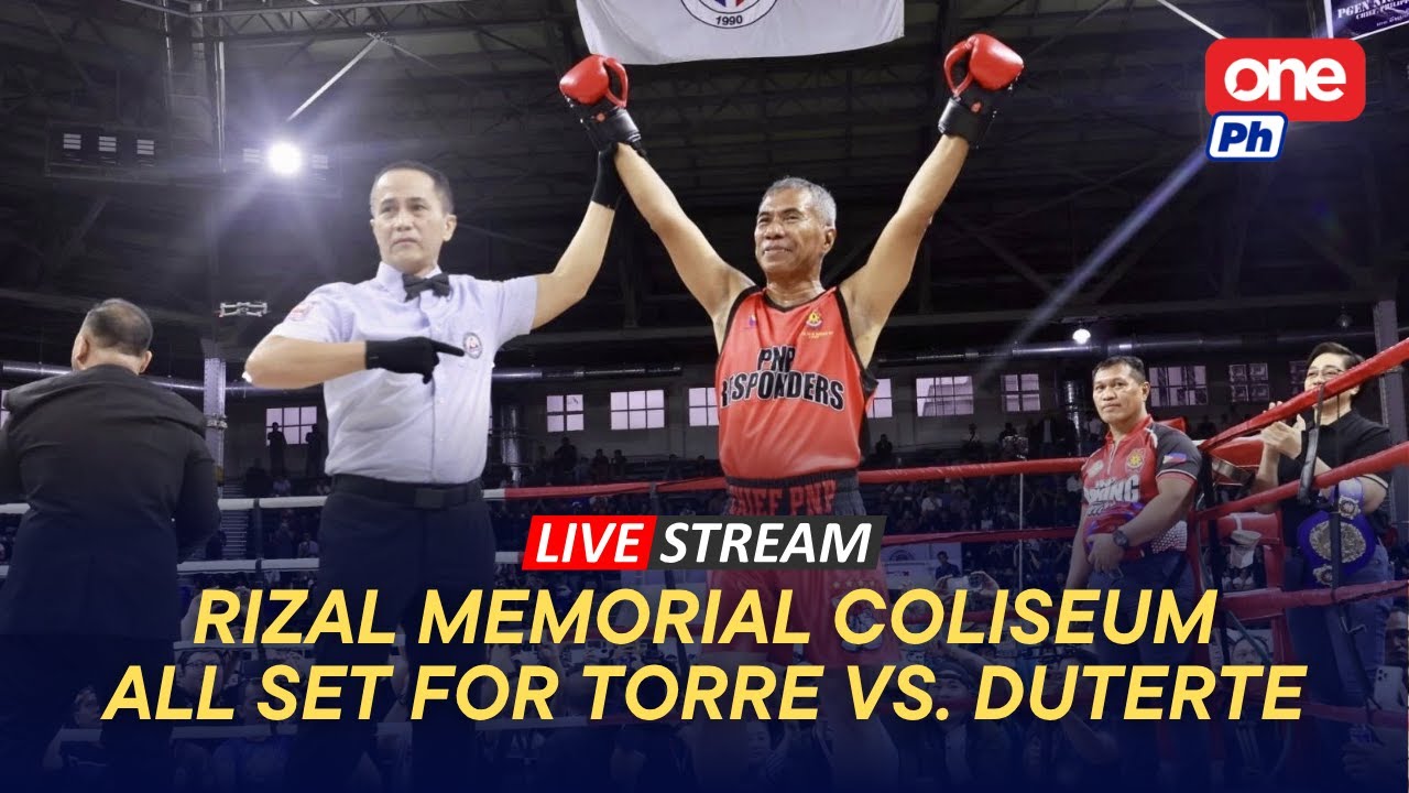 LIVE | Rizal Memorial Coliseum all set for Torre vs. Duterte charity ...