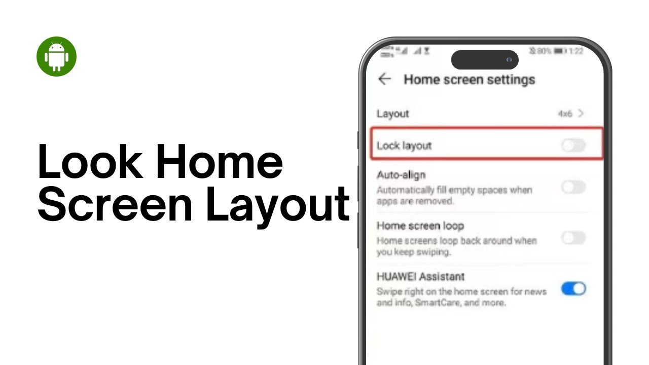 How to Look Home Screen Layout on Android Device - YouTube