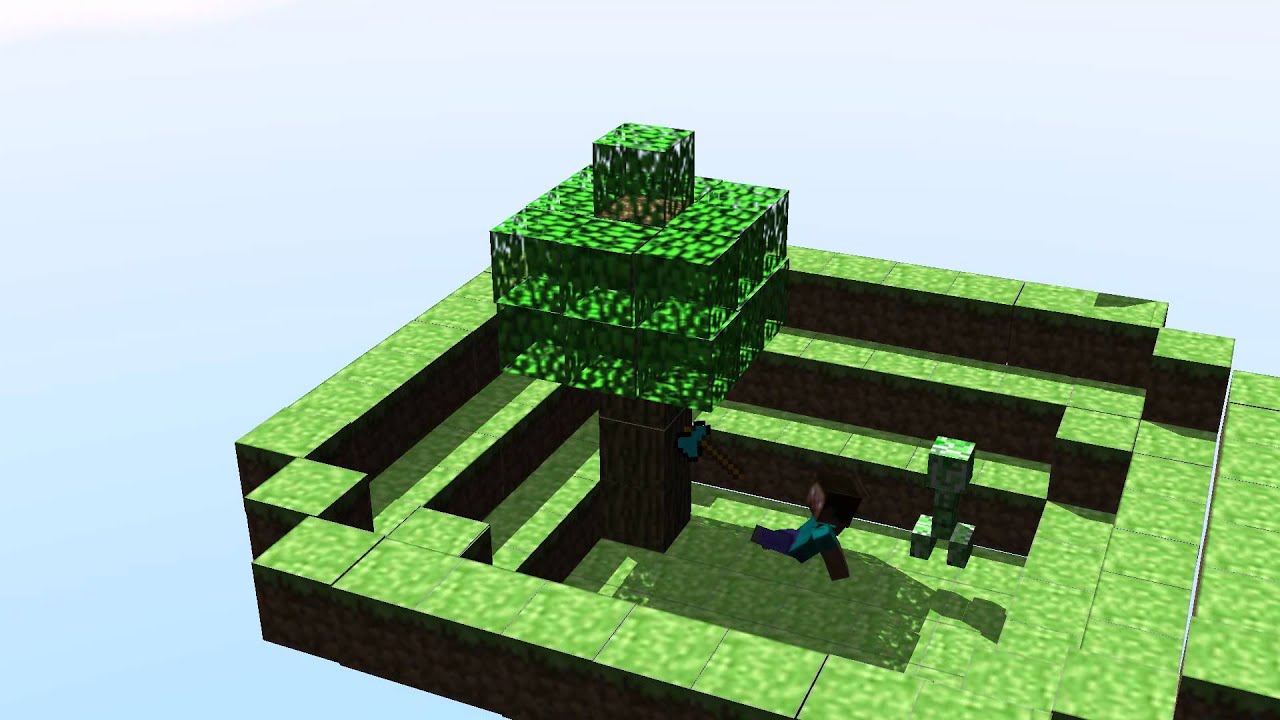 Creeper Explosion [Second Render, Minecraft] - YouTube