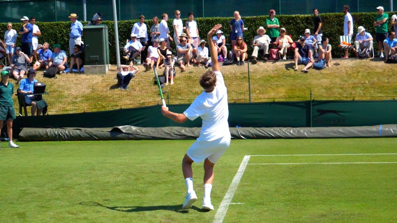 Jack Draper Serve Slow Motion - ATP Next Gen Serve Technique - YouTube