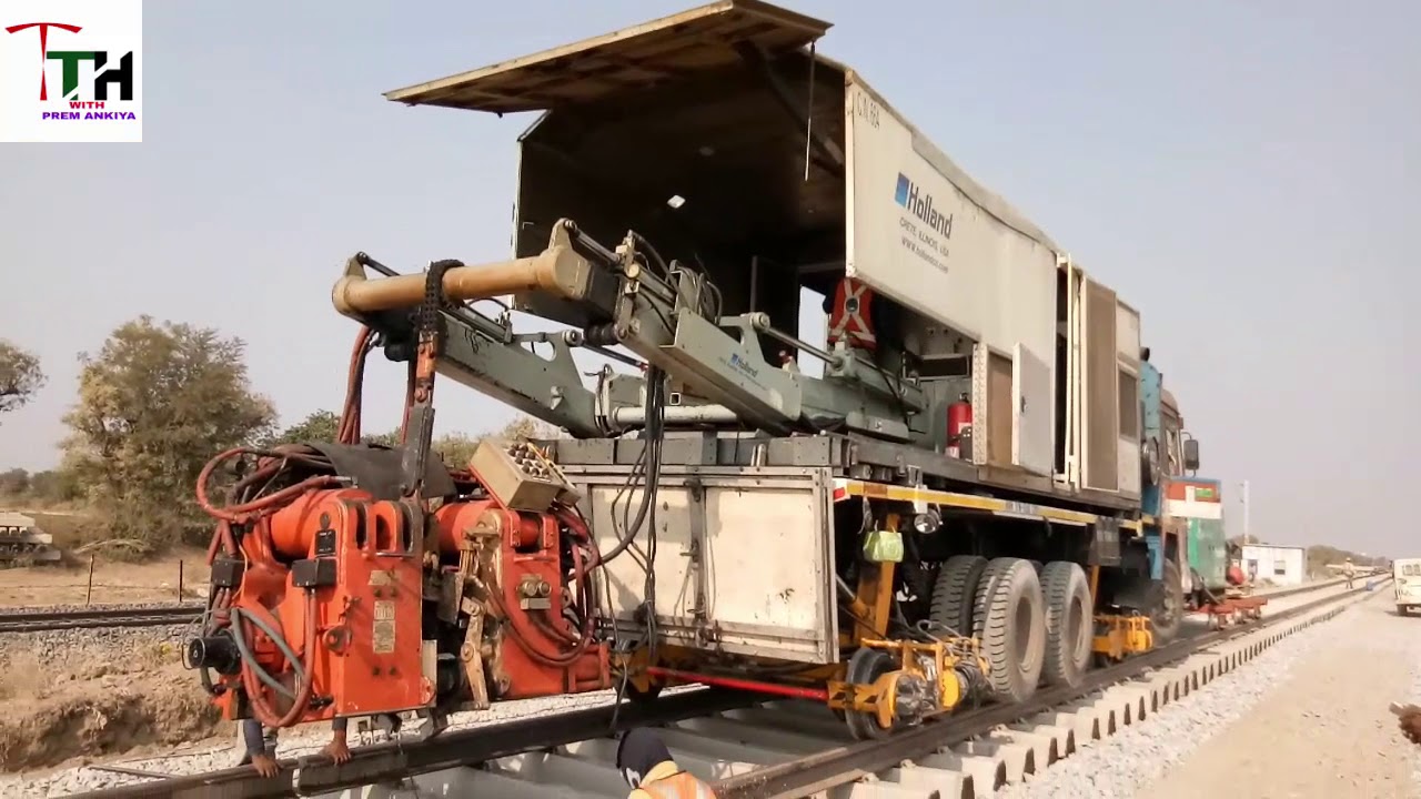 Road Rail welding vehicle and Rail welding automatic machine - YouTube