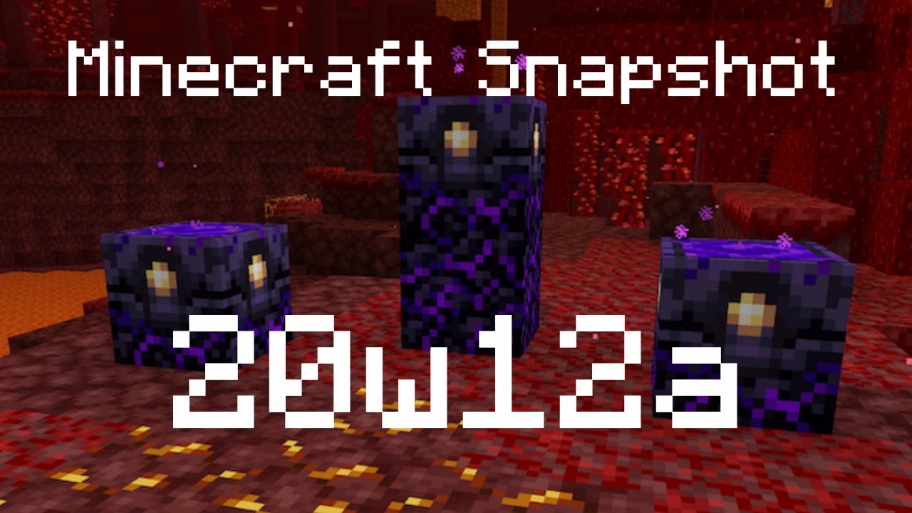 Minecraft Snapshot 20w12a - YouTube