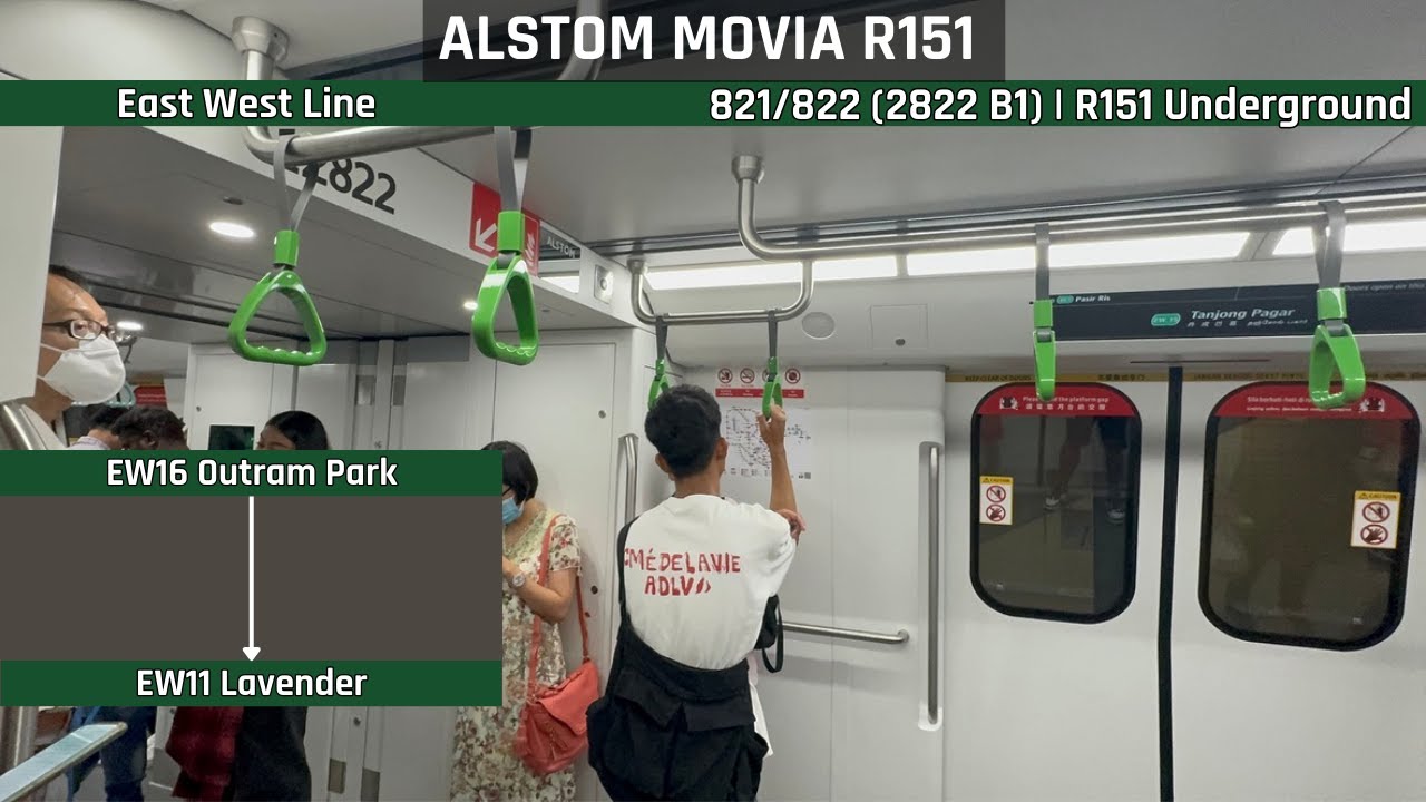 [R151 Underground] 🟢 Alstom Movia R151 (821/822) [Outram Park → ...