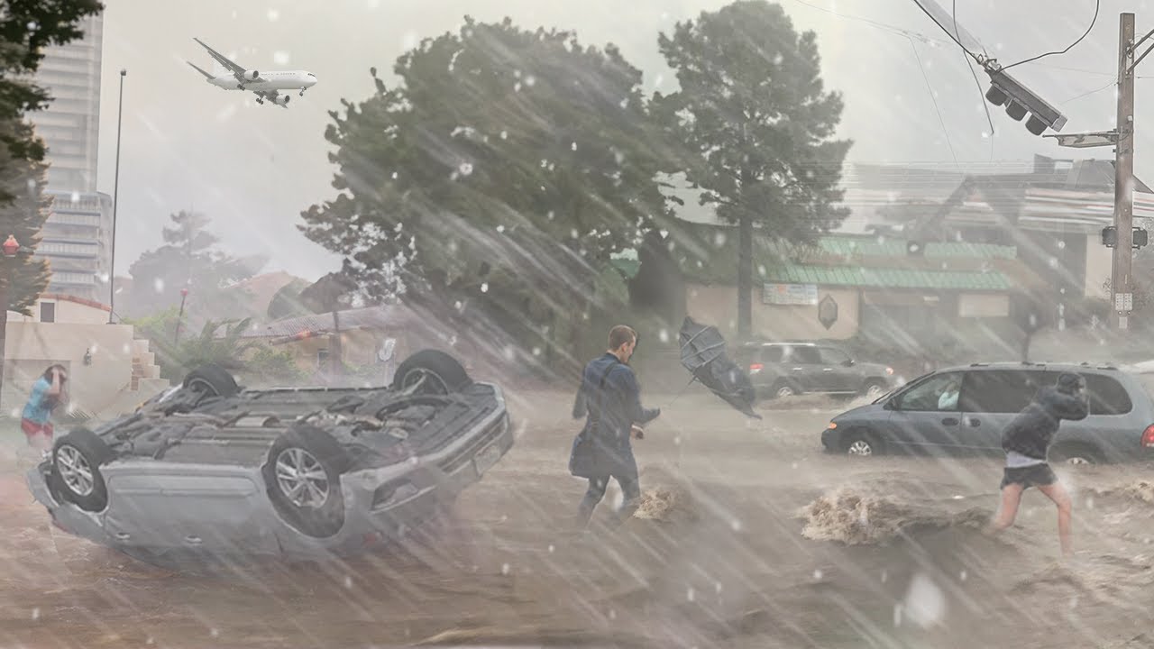 Scary Storm brought destruction to Canada! Wind and flooding in Windsor ...