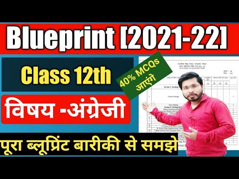 Class 12th English Blueprint बारीकी से समझे | 12th Class English ...