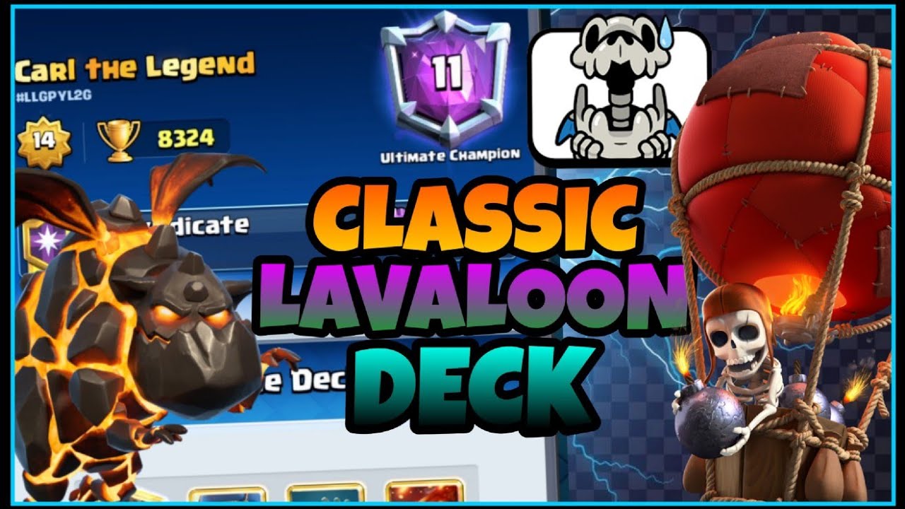 8324 TROPHIES W/ LAVALOON DECK | CLASH ROYALE - YouTube