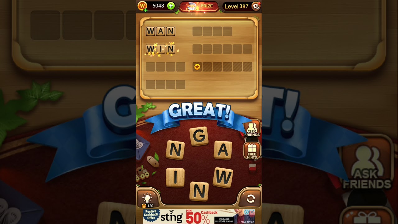 Word Connect Level 387 Answers with Bonus - YouTube