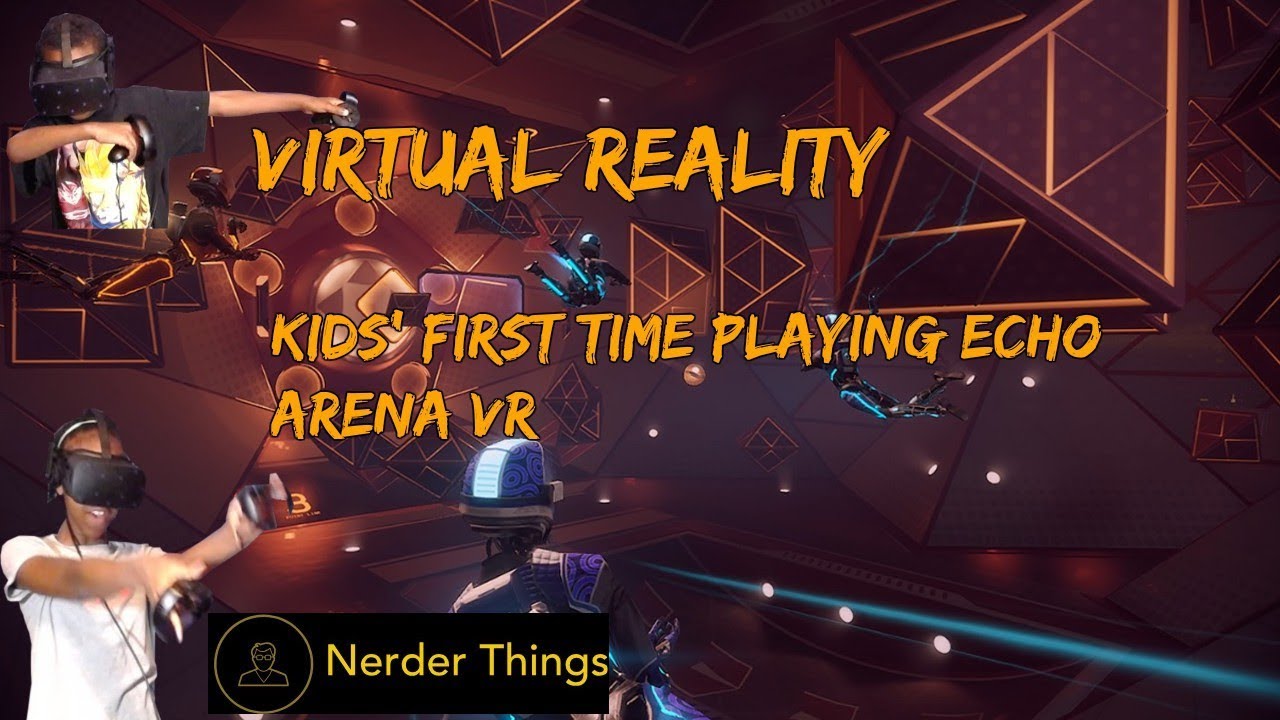 (VR) Kids' First Time Playing Echo Arena - YouTube