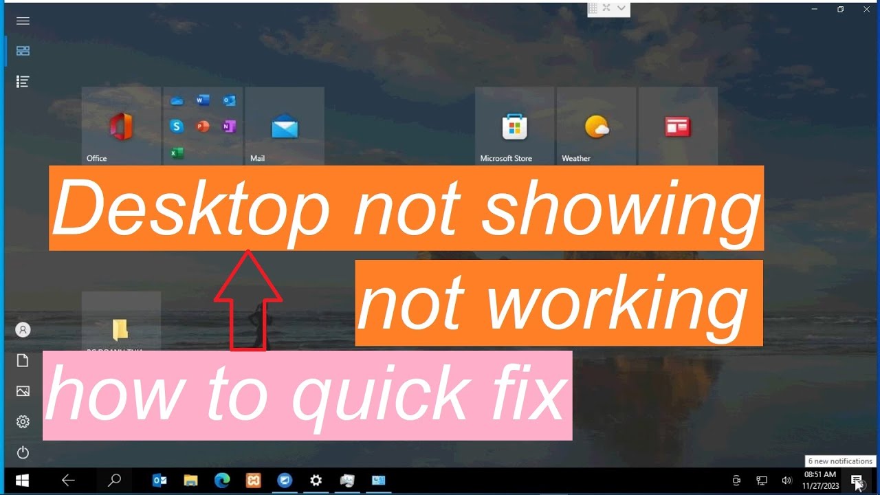 Fix Windows 10 Desktop not showing or not working on PC - YouTube