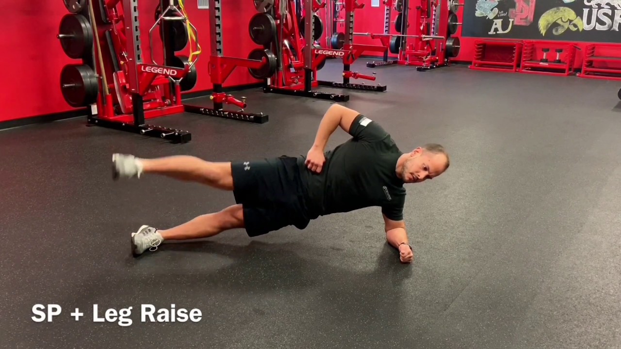 Side Plank + Leg Raise - YouTube