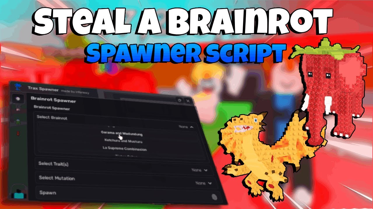 [NEW🔥] Spawner Steal a Brainrot Script 😋 | KEYLESS | SPAWN REAL ...