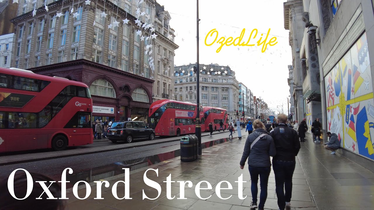 Oxford Street, London walkthrough tour - YouTube