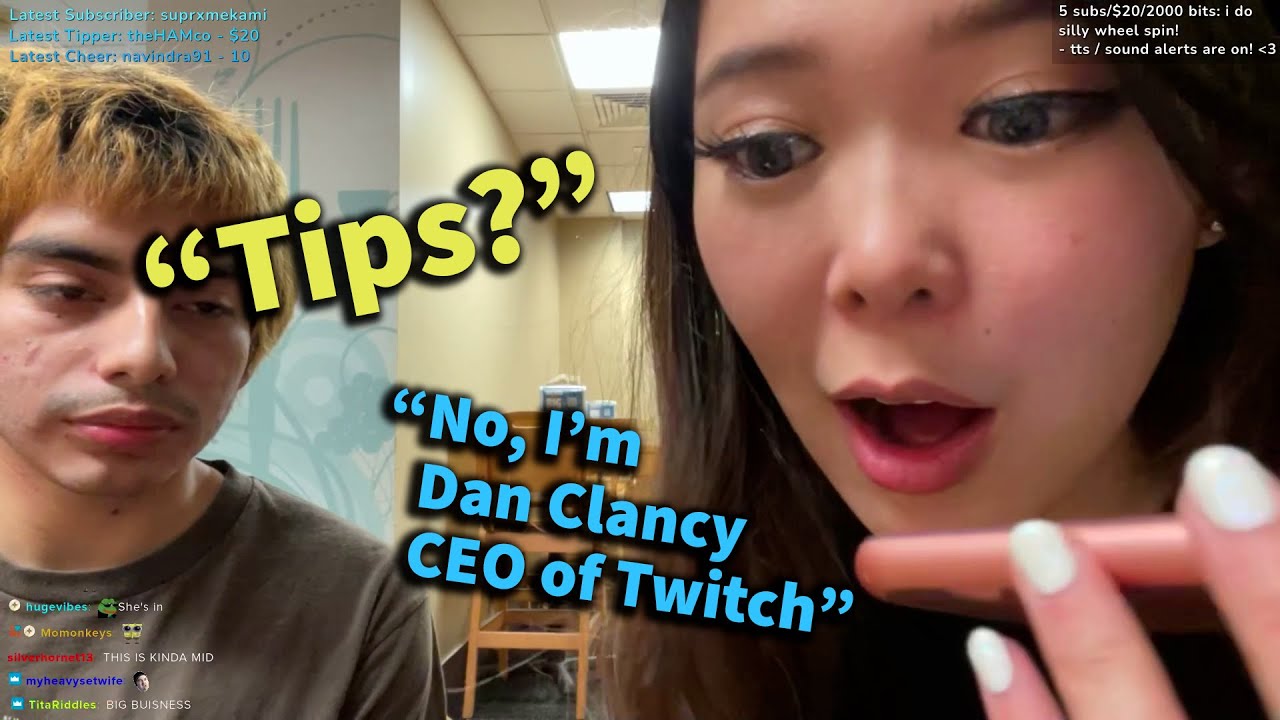 Extra Emily gets a call from Twitch CEO while live - YouTube