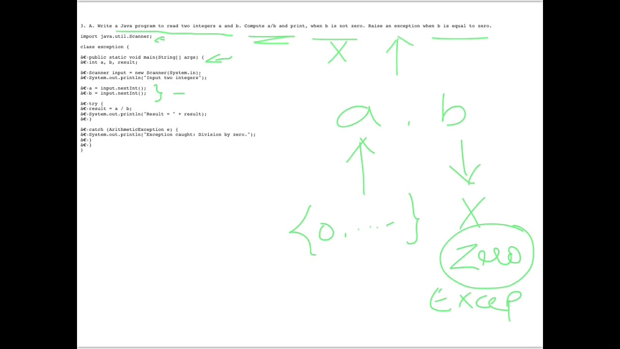 ISE-4-17CSL47-Program 3A-JAVA PROGRAM TO PERFORM DIVISION OPERATION ...