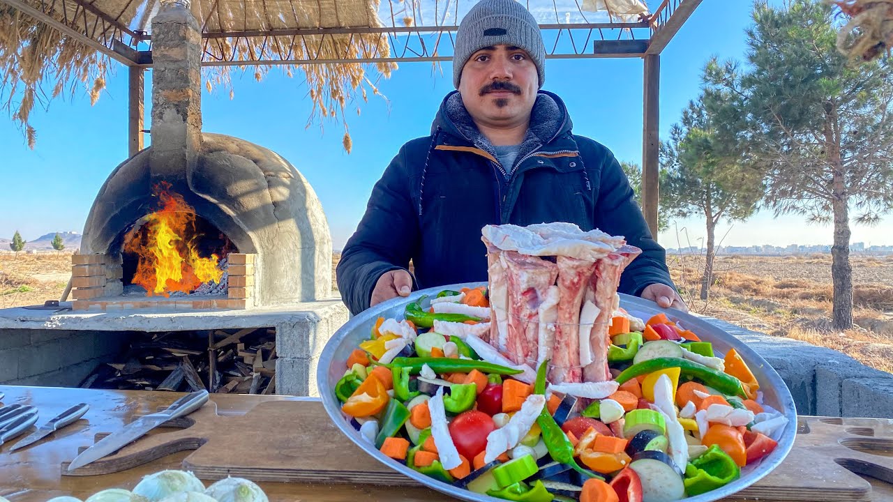 Real Meat Lovers!!! Juicy Meat in Beef Bones Baked In The Oven - YouTube