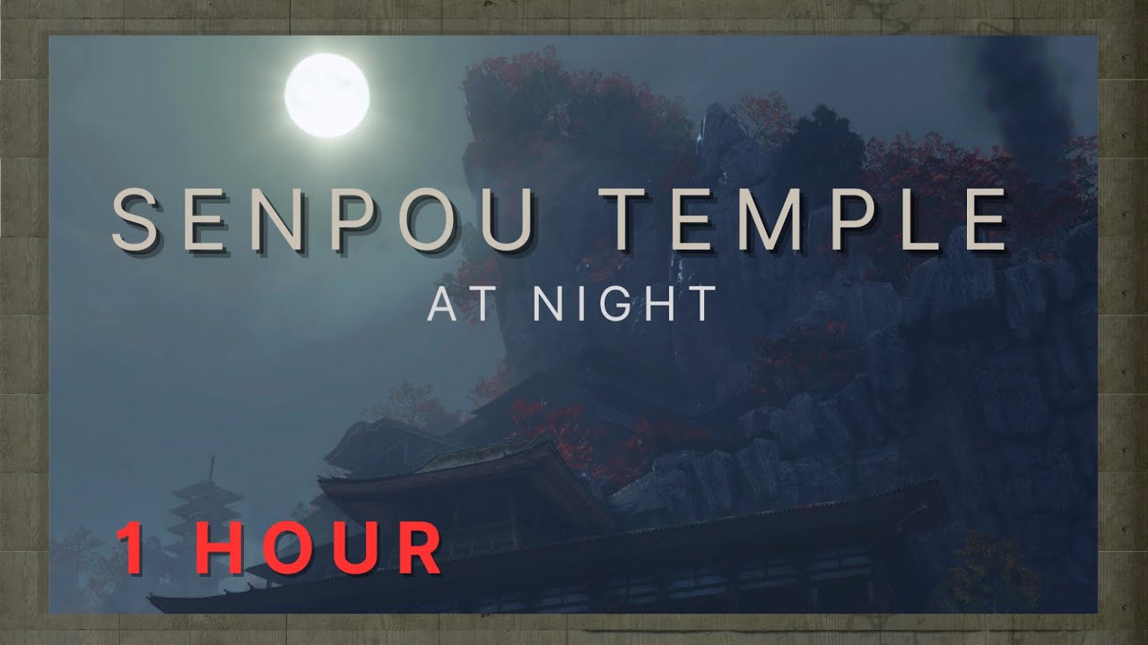 Senpou Temple at Night - 1 Hour of Ambient Music - YouTube