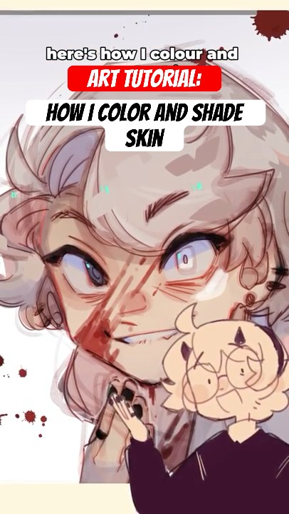 how i color and shade skin !!! - YouTube