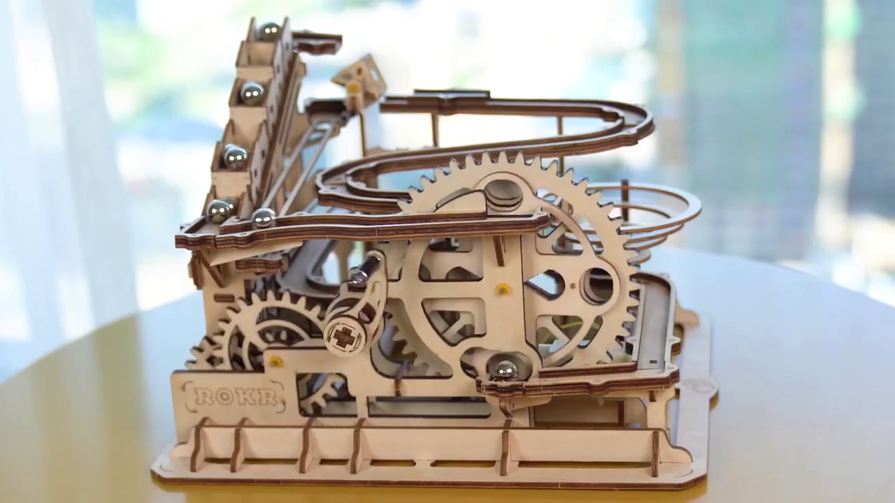 DIY Waterwheel Wooden Model Building Kits - YouTube