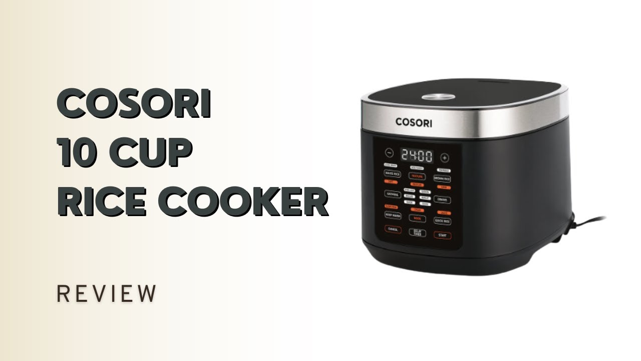 COSORI Rice Cooker 10 Cup, 24h Keep Warm, 18 Functions with Steamer ...