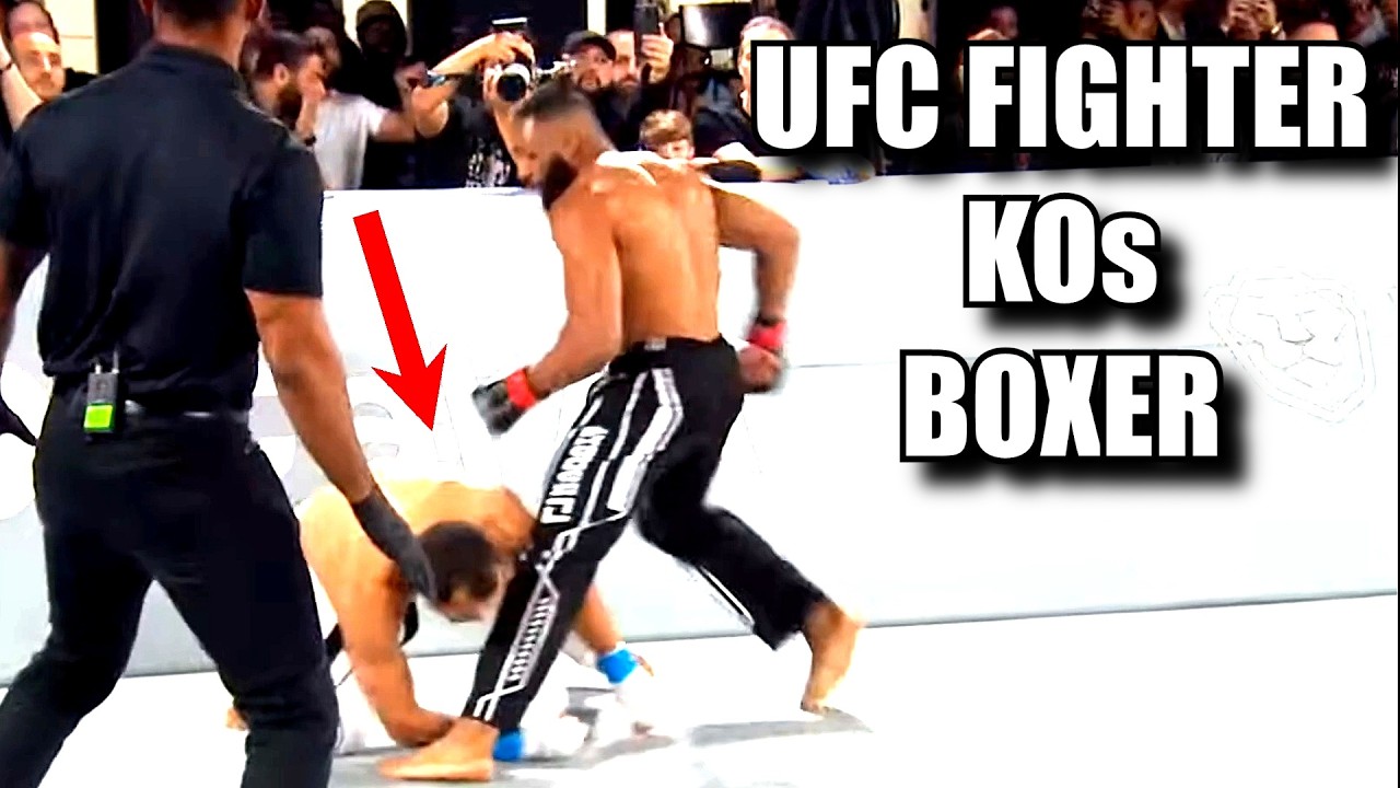 UFC Fighter KOs OLYMPIC Boxer in 1st Round...(MMA vs Boxing) - YouTube
