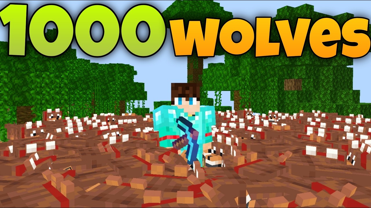 I MADE A 1000 WOLVES ARMY!🔥🔥 - YouTube