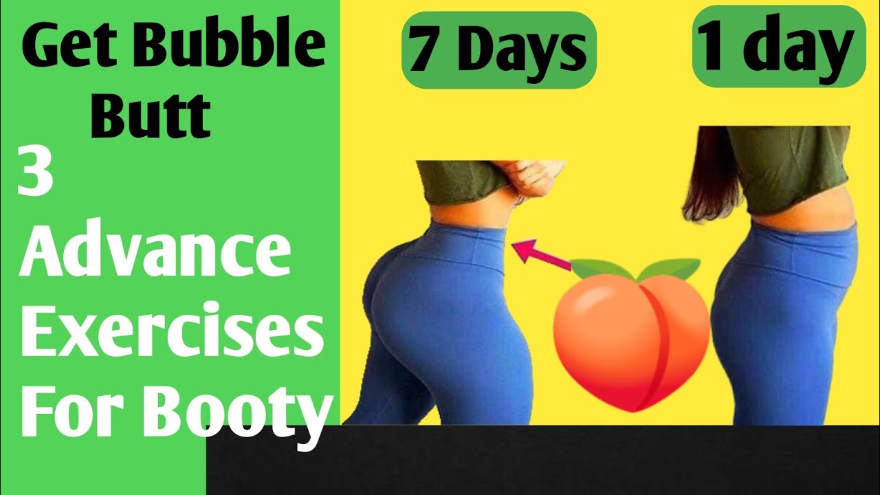 How To Get Bigger🍑 Bubble Butt Glutes Exercises How To Get Booty 5256