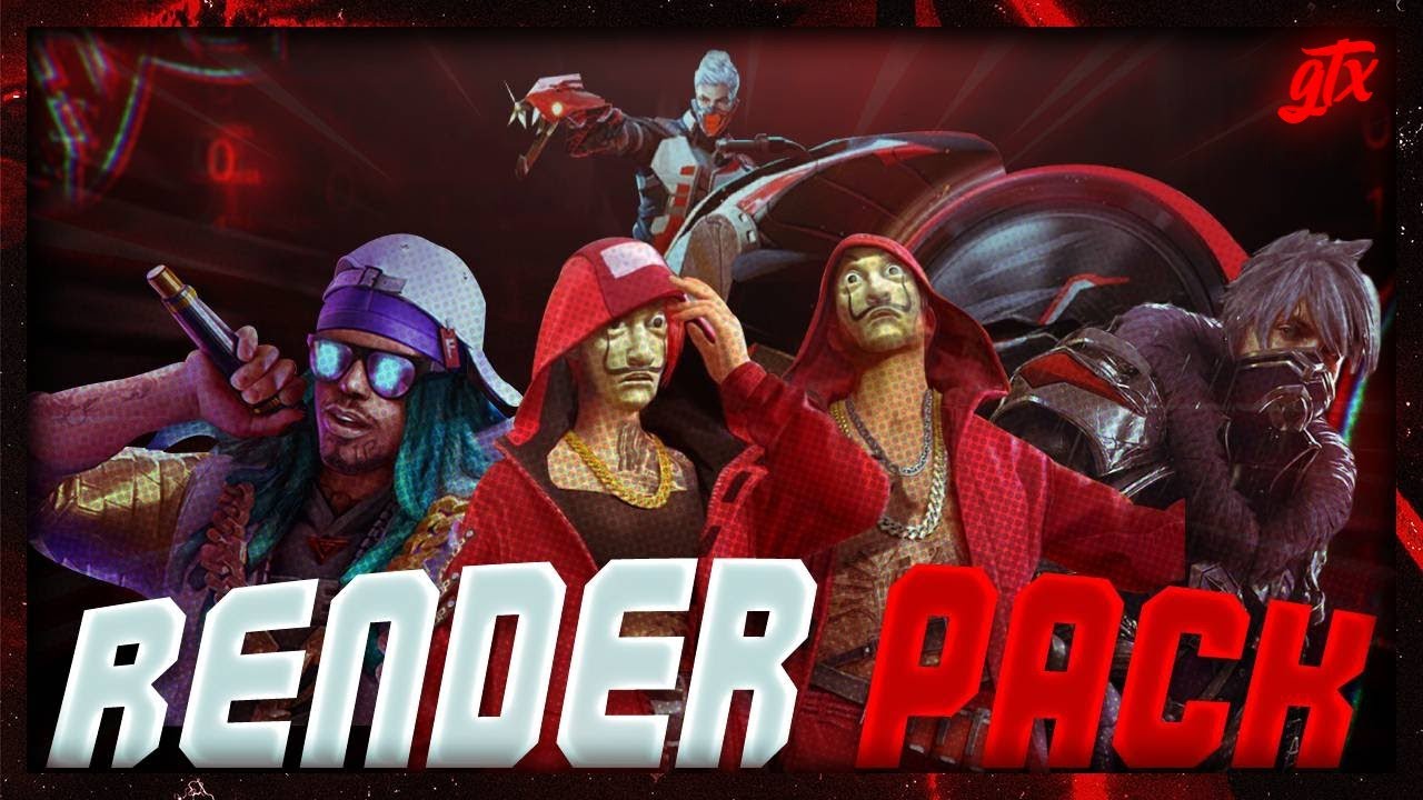 Free fire render pack | Latest free fire render pack | 2021| - YouTube