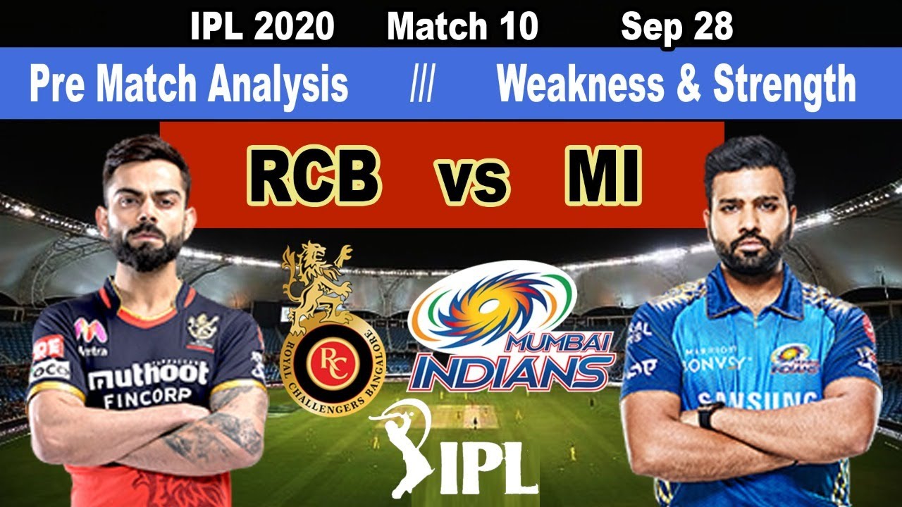 IPL 2020 | Match 10 | Bangalore vs Mumbai | Pre match analysis | RCB vs ...