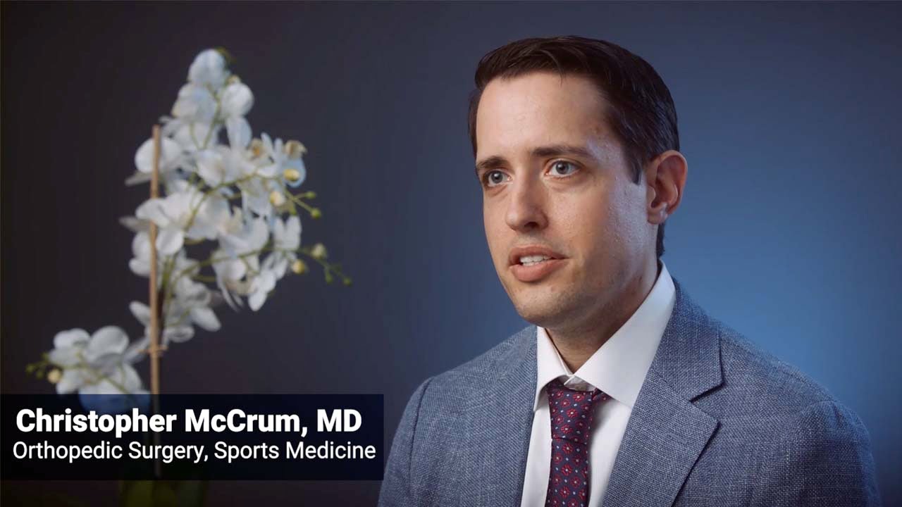 Meet Christopher McCrum, MD, Orthopedic Surgery, Sports Medicine - YouTube