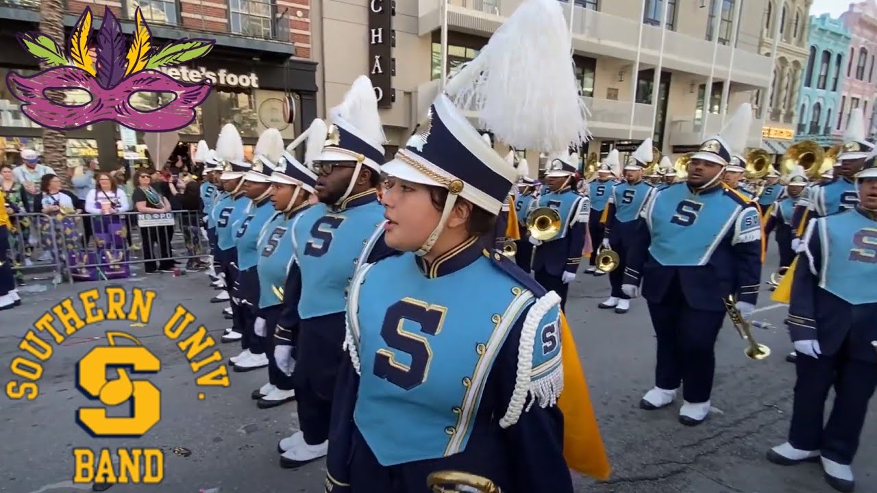 Southern University Band at Mardi Gras 2024 #neworleans # ...