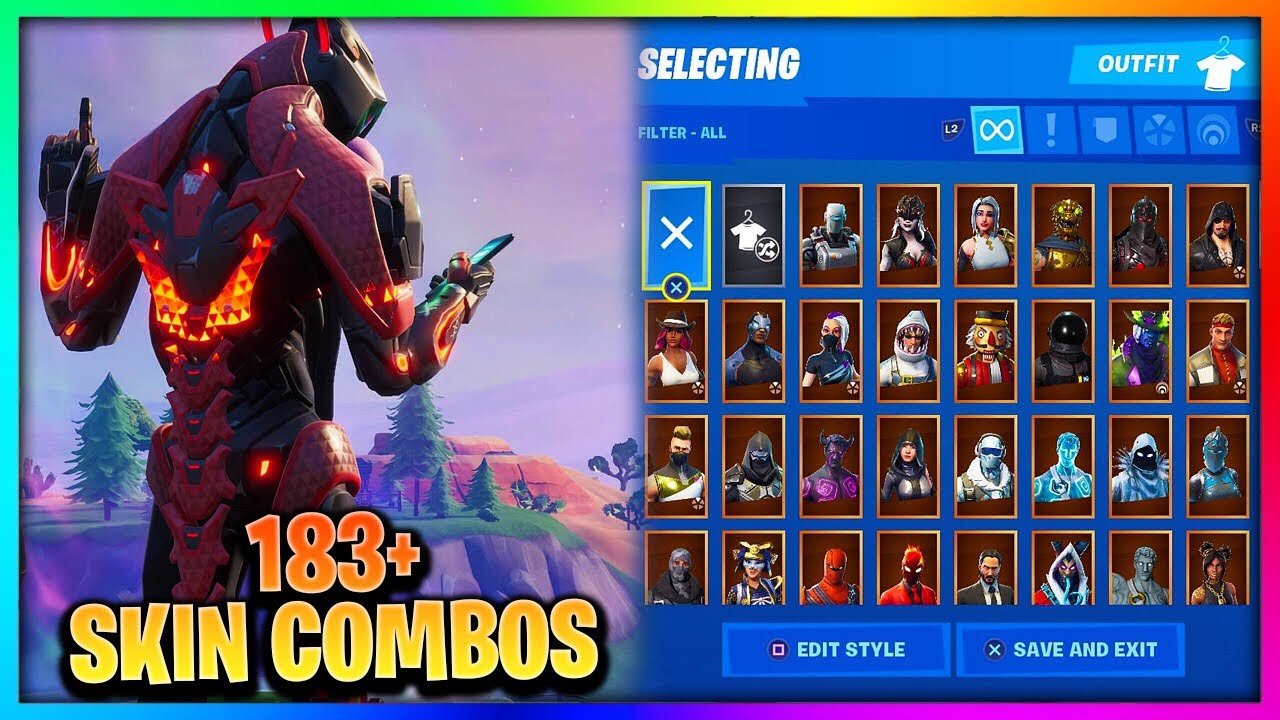 Before You Buy "EXO-SPINE" - All Skin Combinations In Fortnite (183 ...