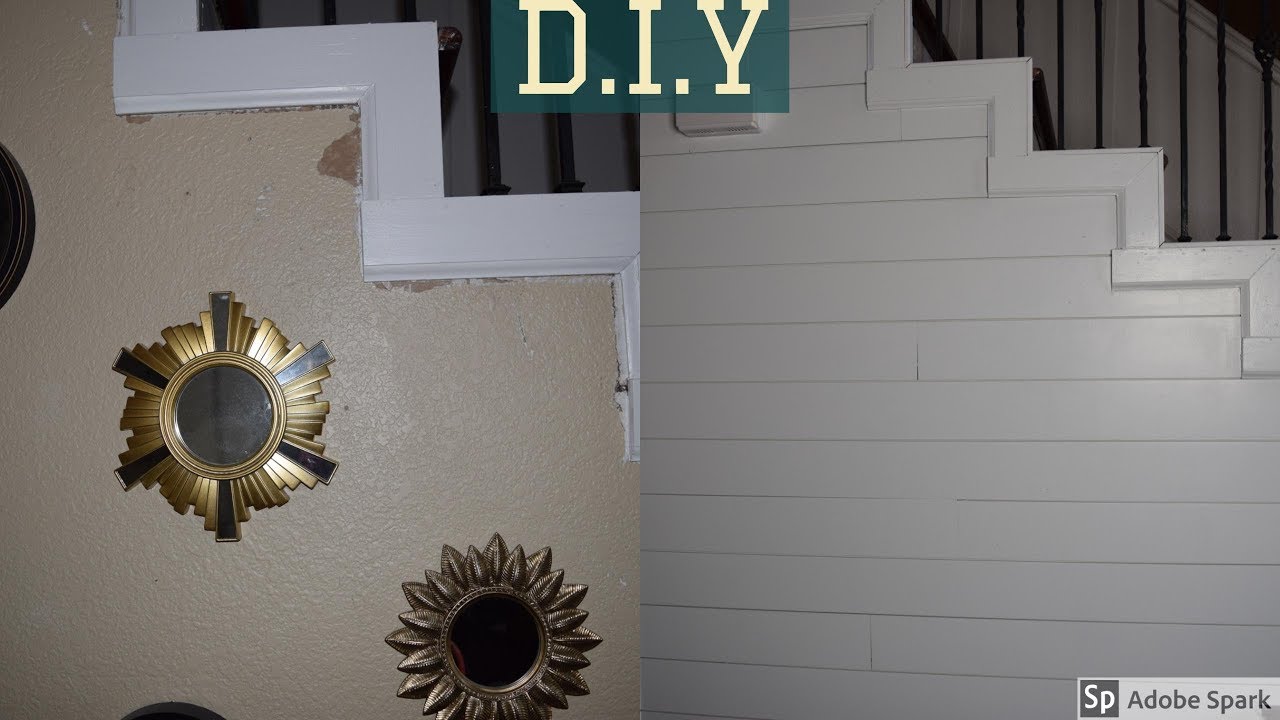 DIY: How to install an Easy Shiplap Wall for the Beginner (Shadow Gap ...