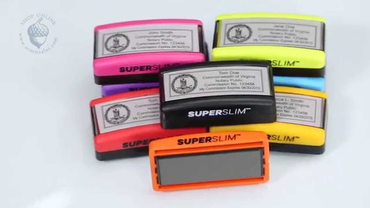How To Re-ink a SuperSlim Stamp - YouTube