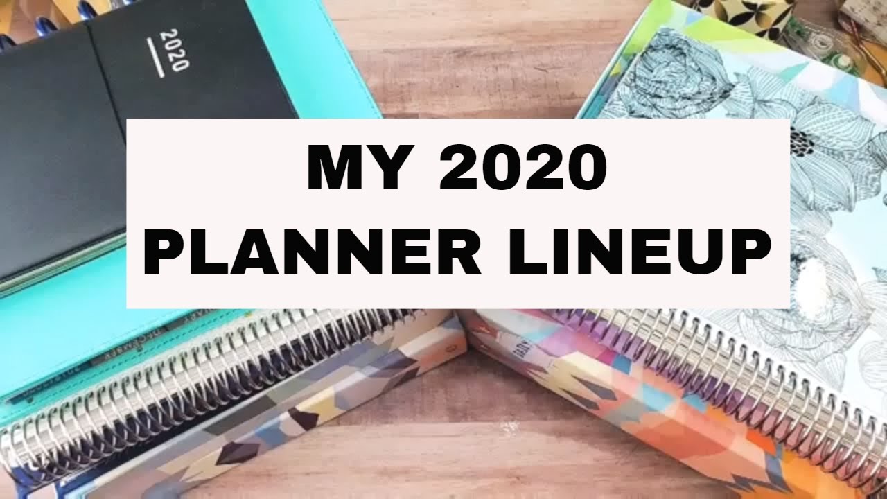 My 2020 Planner Lineup | How I use multiple planners - YouTube