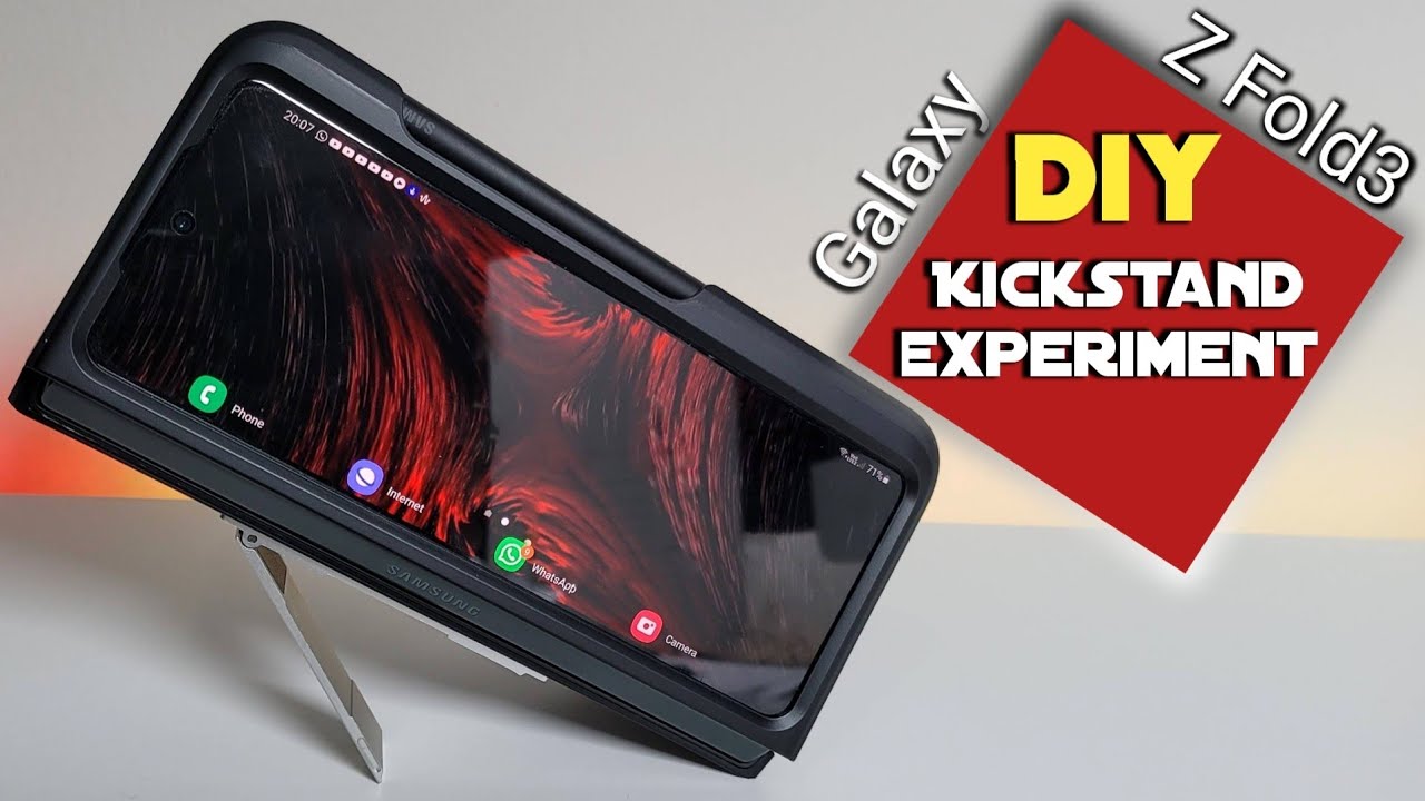 Galaxy Z Fold3 DIY Kickstand Experiment - YouTube