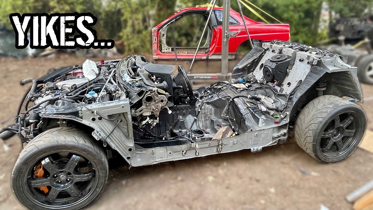 We Ran Into A Big Problem With The R34 GTR Body Swap... - YouTube