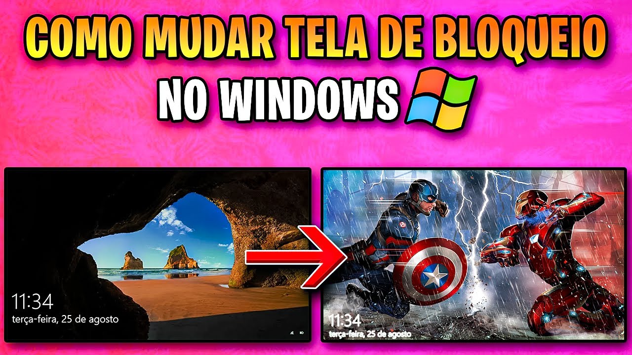Atualizado Como MUDAR a TELA DE BLOQUEIO do Windows! Mudar tela de ...