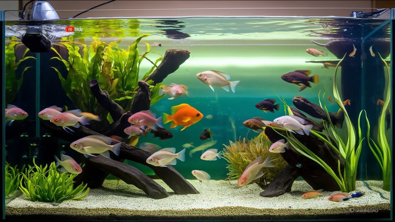 Aquarium Tranquility: Soothing Fish and Gentle Water Sounds - YouTube